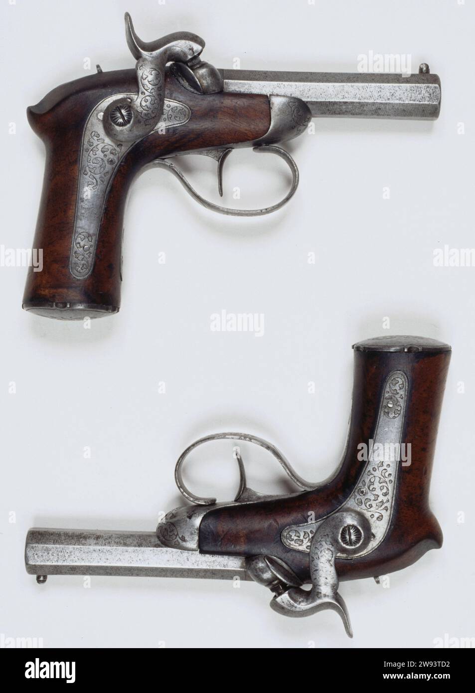 Zakpistool met percussieslot, 1814 - 1866 Pocket gun with percussion ...