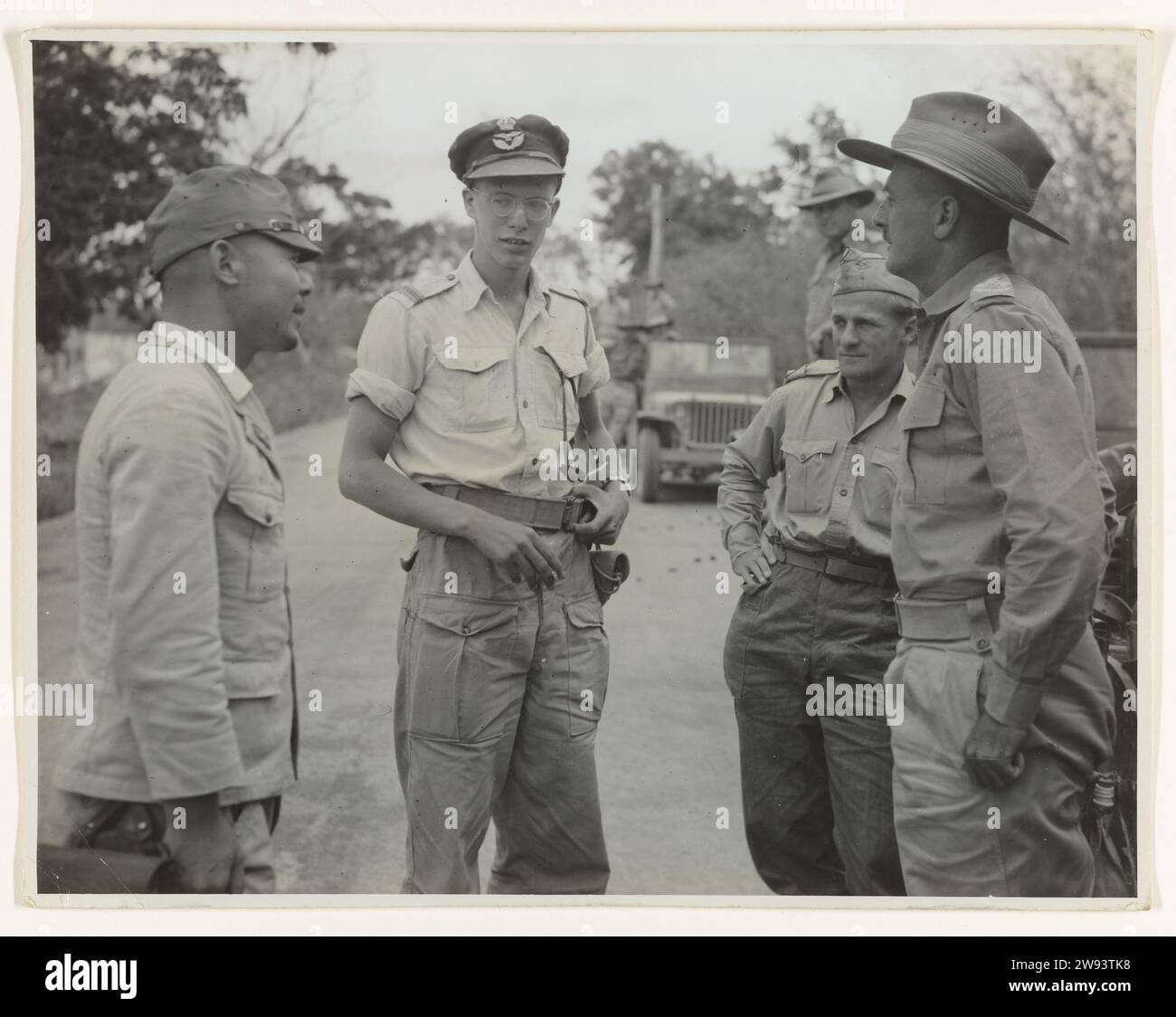 Interrogation of a Japanese commander, 1946 photograph After the ...