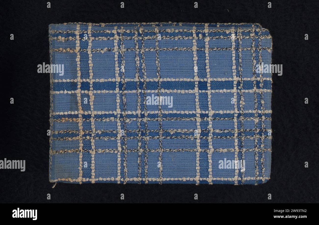 Navy, 1940 - 1943 photograph Small photo album with blue checked fabric ...