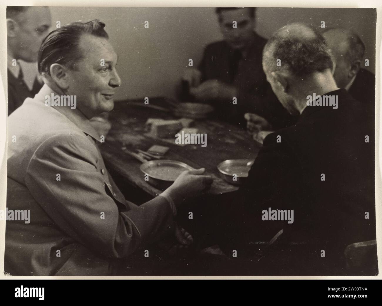 Process of Nuremberg: Göring and Von Ribbentrop, 1945 photograph Göring ...