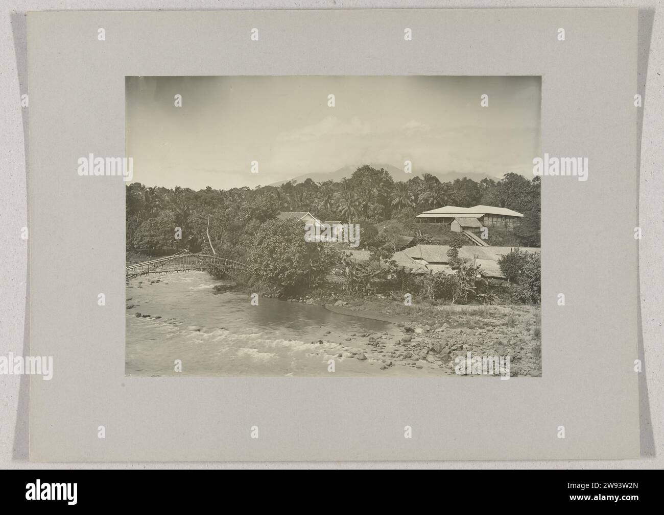 Batoe Advis to a river at Buitenzorg, c. 1895 - c. 1915 photograph ...
