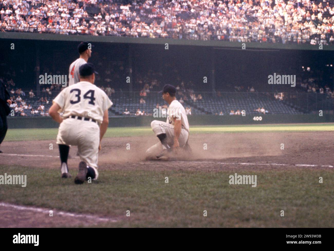 DETROIT, MI - JULY 4: Third base coach Billy Hitchcock #34 of the ...
