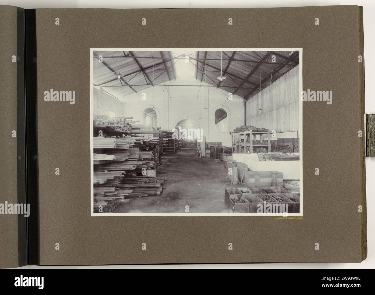 Factory Goods, 1917 photograph Warehouse of the sugar factory. Part of ...