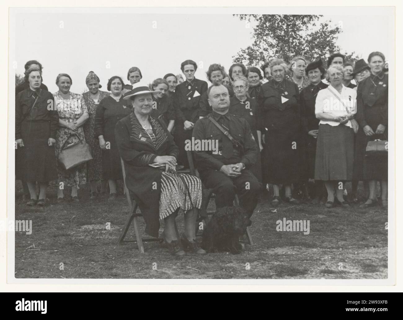 Anton Mussert and his wife, 1940 photograph Mussert and his wife during ...