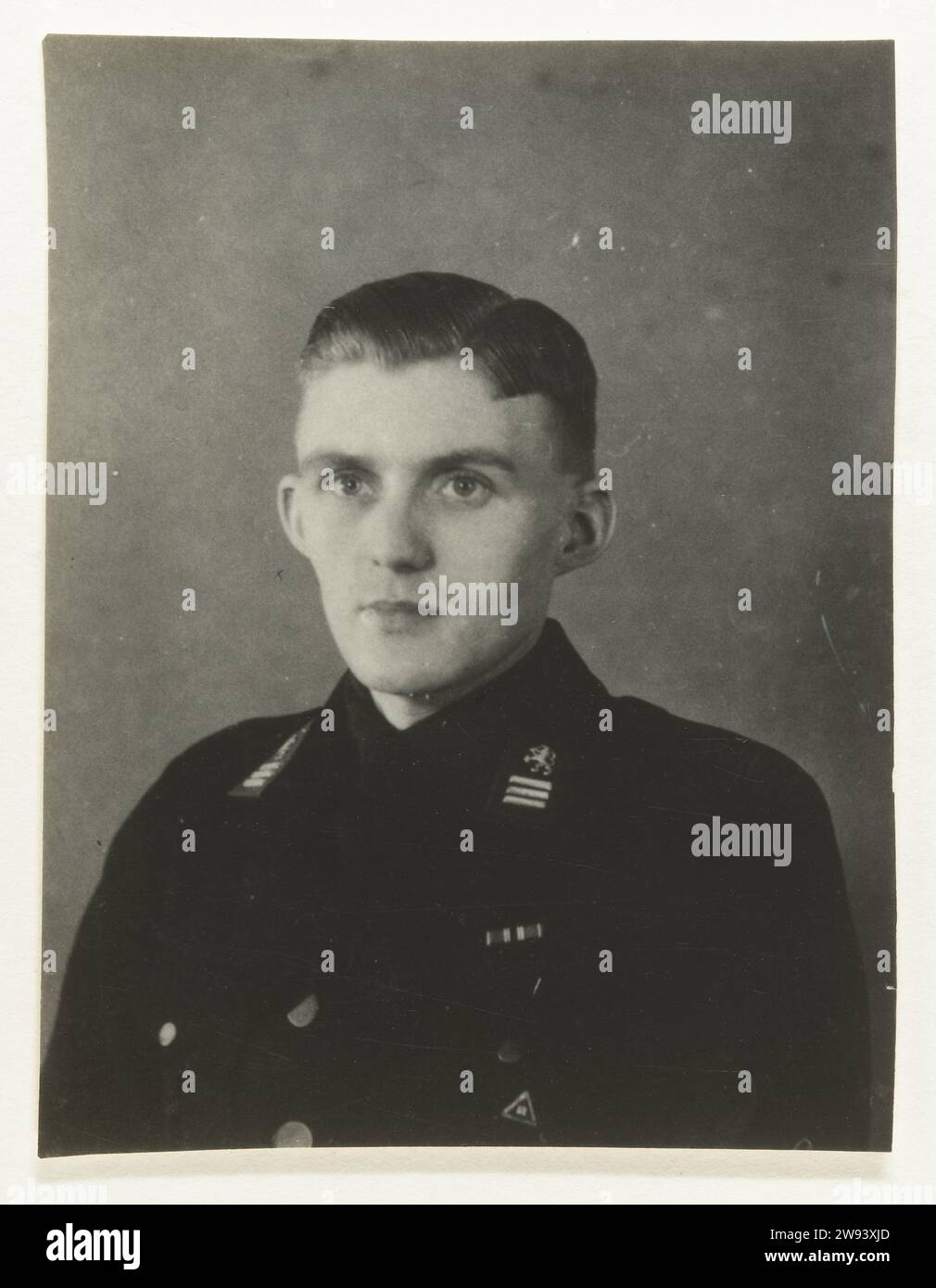 Portrait of a member of the NSB, 1940 - 1944 photograph Portrait of a ...