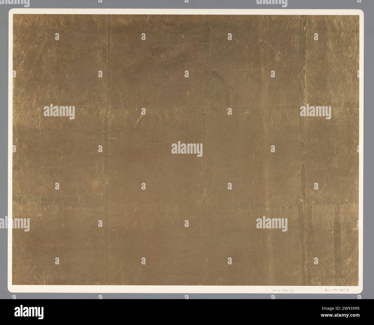 Blade plain gold -colored metal paper, anonymous, 1850 - 1950 paper ...