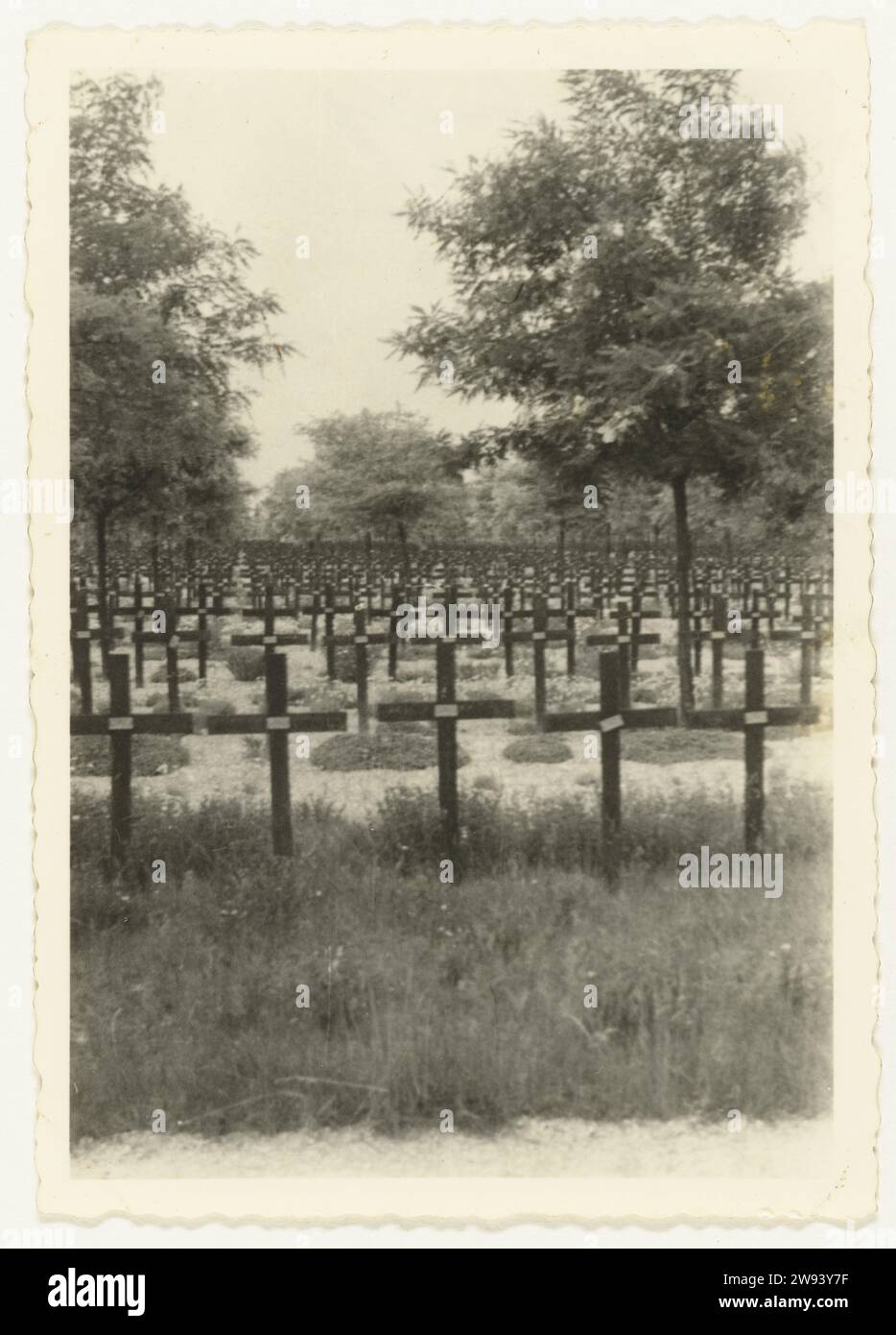 German soldiers cemetery, 1940 photograph A cemetery with German ...