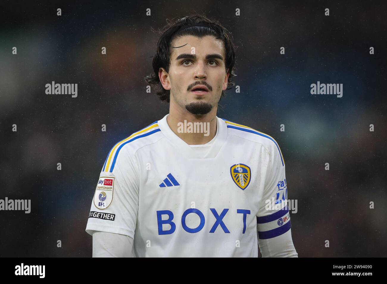 Leeds, UK. 23rd Dec, 2023. Pascal Struijk #21 of Leeds United during ...