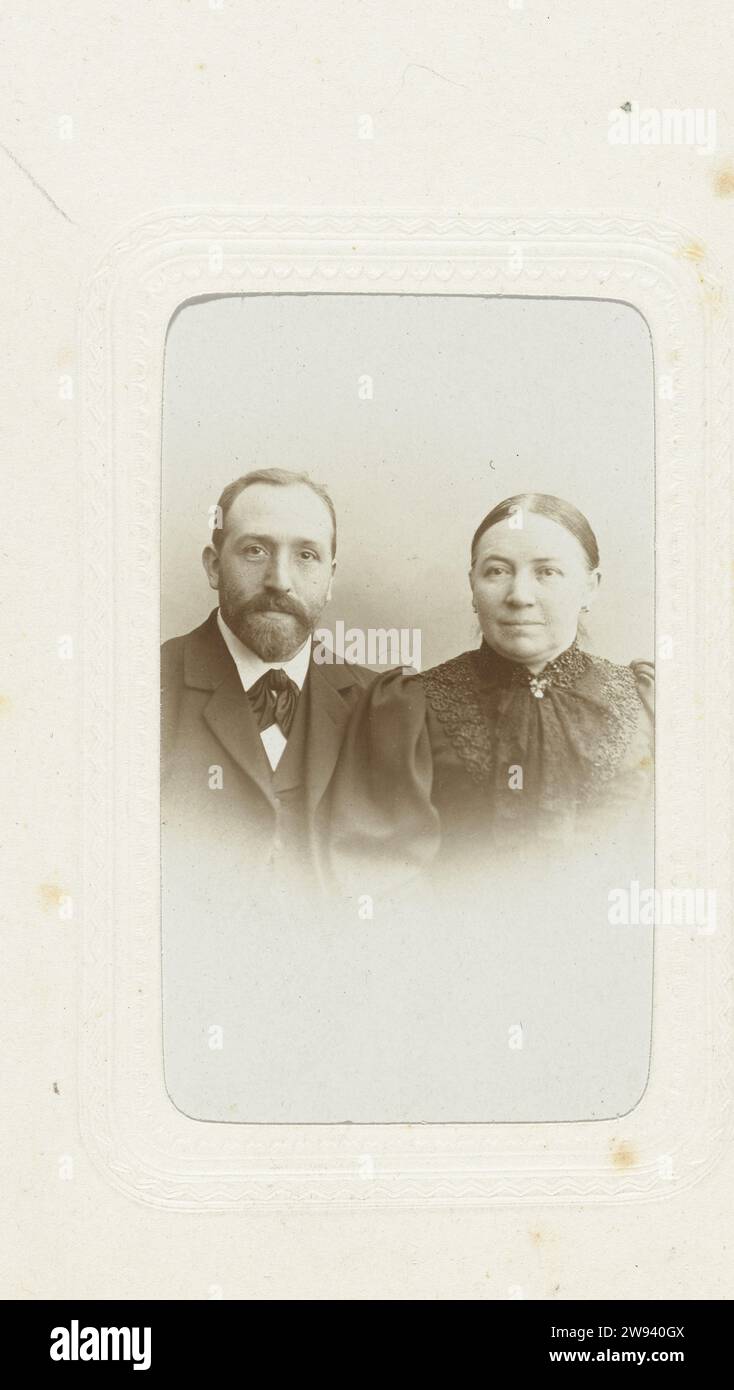 Studio portrait of a couple dressed in black, c. 1863 - c. 1866 visit ...