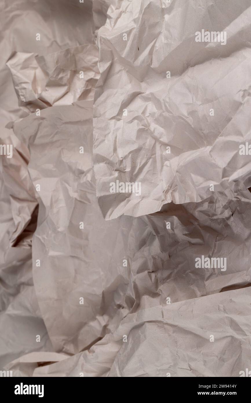 gray low-quality crumpled paper from recycled waste paper , crumpled ...