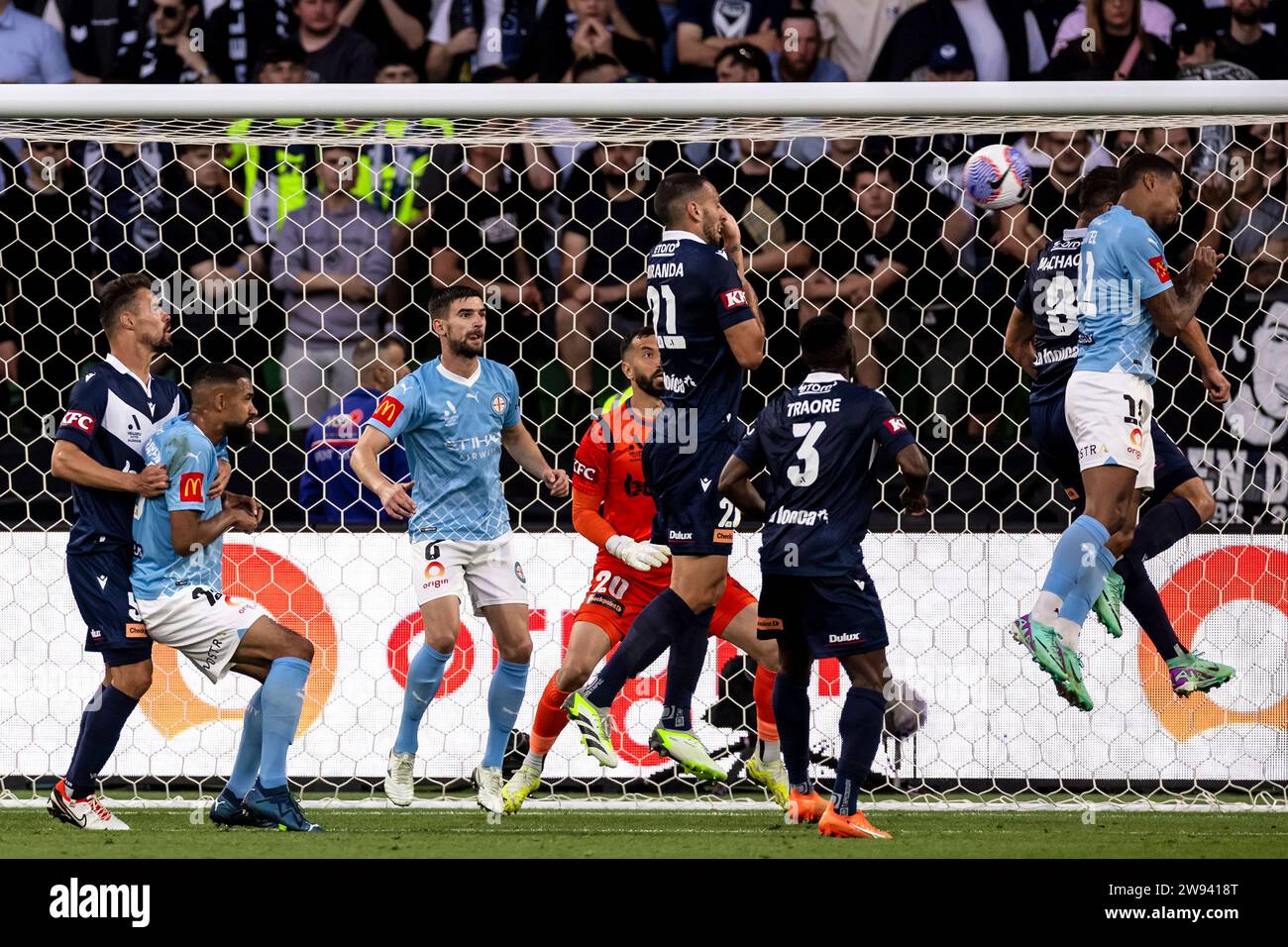 MELBOURNE, AUSTRALIA - DECEMBER 23: Tense moment at the Melbourne ...