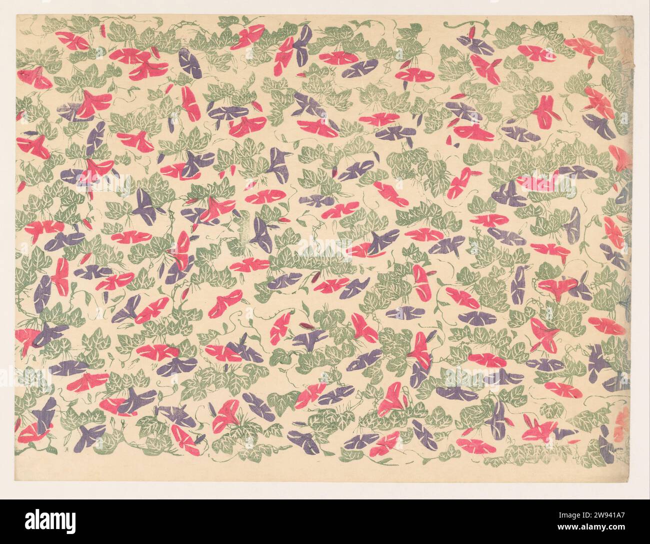 Pattern of leaf vines and flowers of the Winde, Anonymous, 1860 - 1930 ...