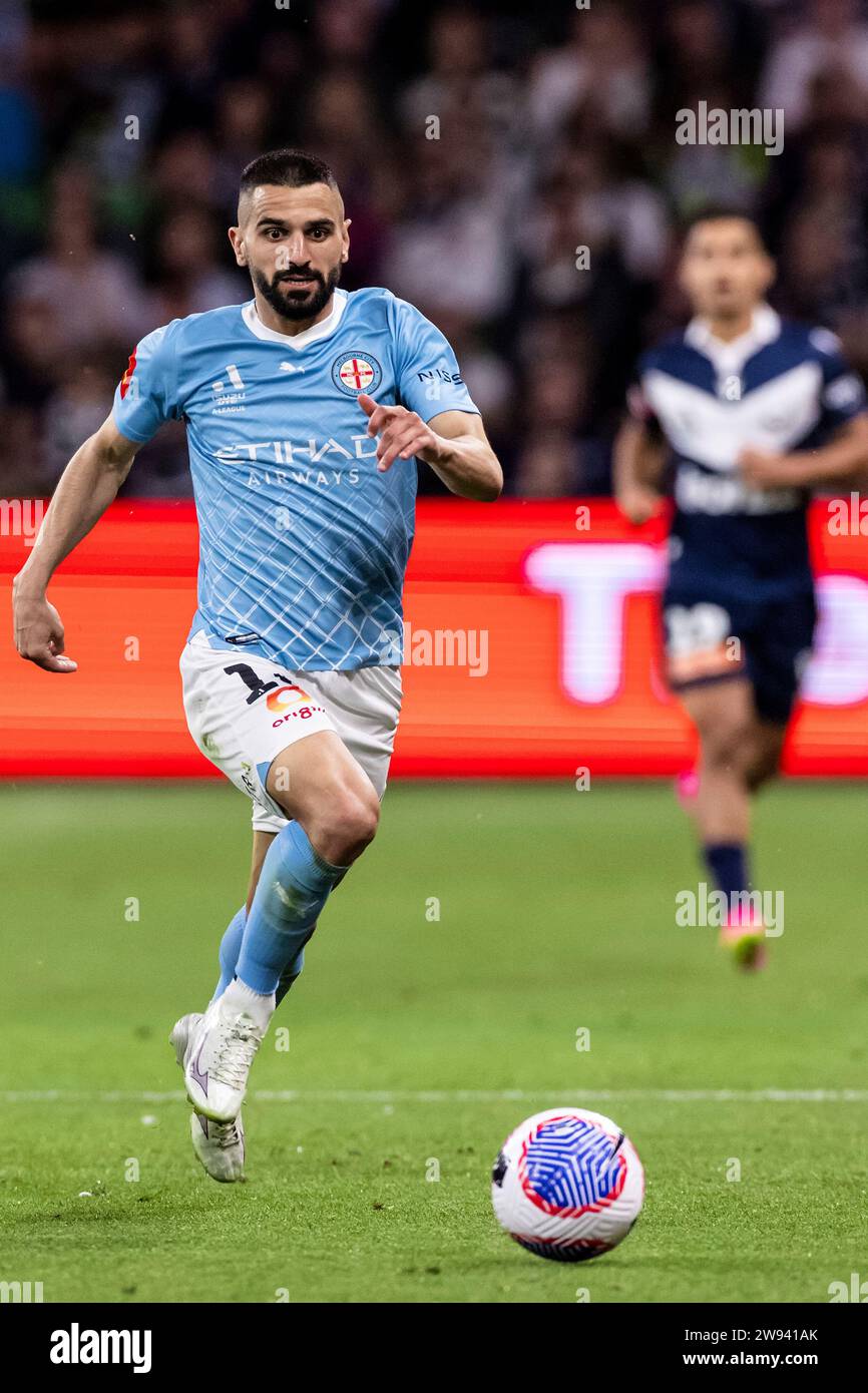 MELBOURNE, AUSTRALIA - DECEMBER 23: Aziz Behich of Melbourne City FC ...