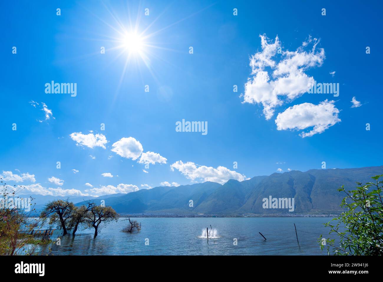 Landscape of Erhai Lake, located in Dali, Yunnan, China Stock Photo - Alamy