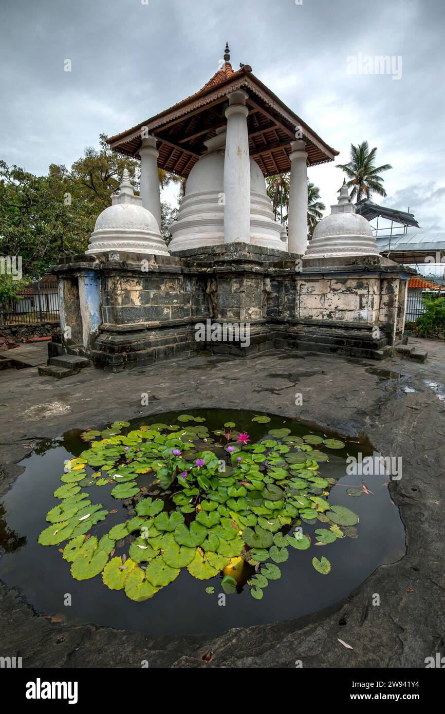 The stupa complex at the Gadaladeniya Raja Maha Vihara located at ...