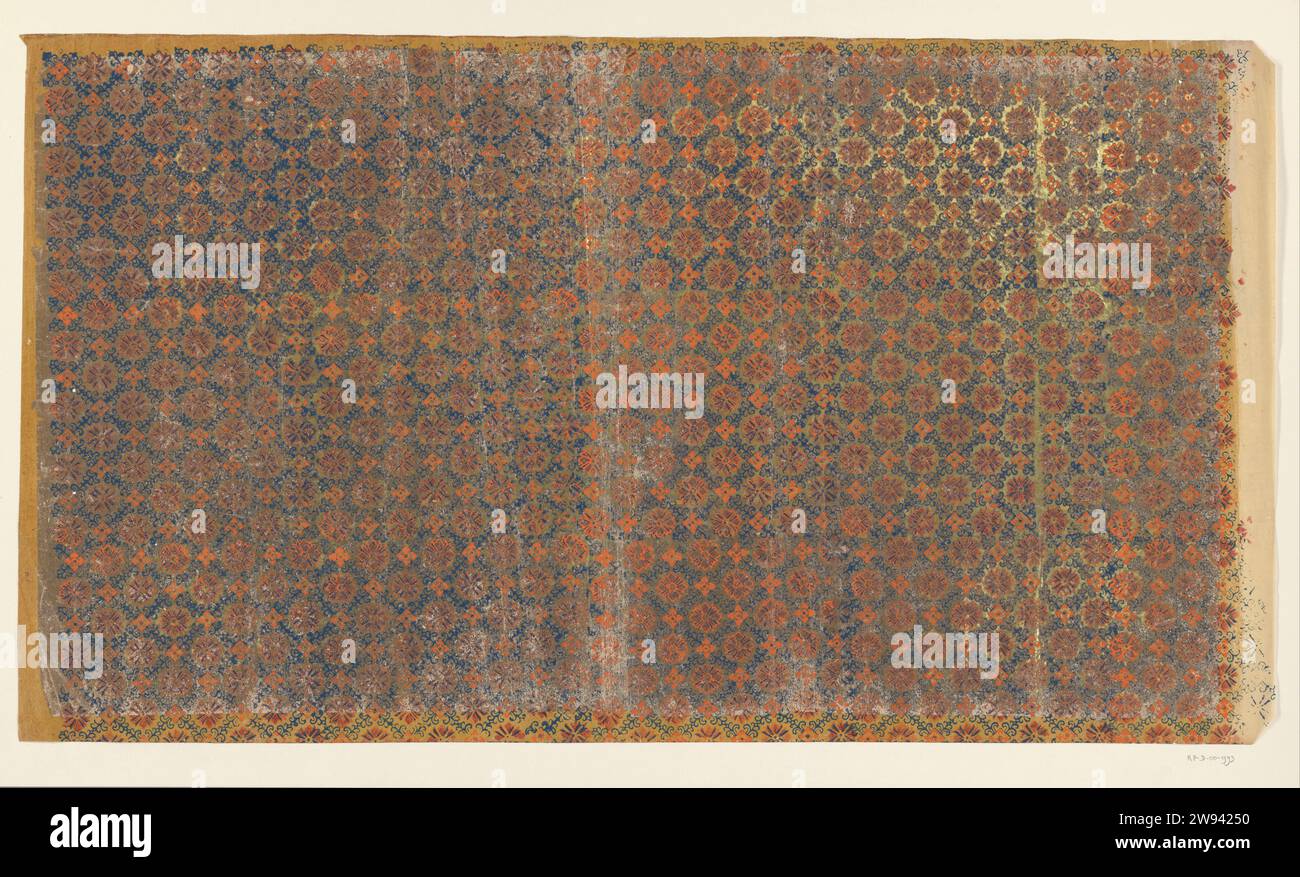 Leaf with windscreen pattern of tendrils with flower as field filling ...