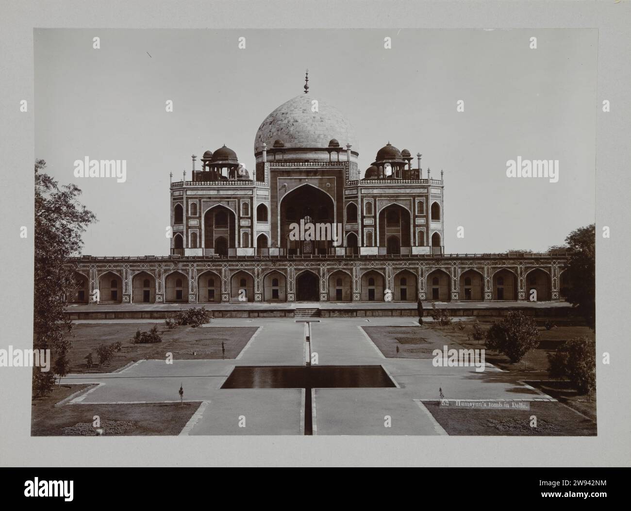 Tombe van Humayun in Delhi, c. 1895 - c. 1915 photograph Delhi paper ...