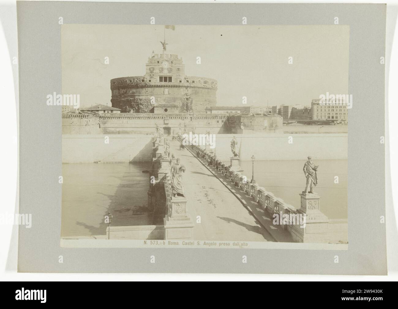 Engelenbrug and Engelenburcht, c. 1880 - c. 1904 photograph Rome paper ...