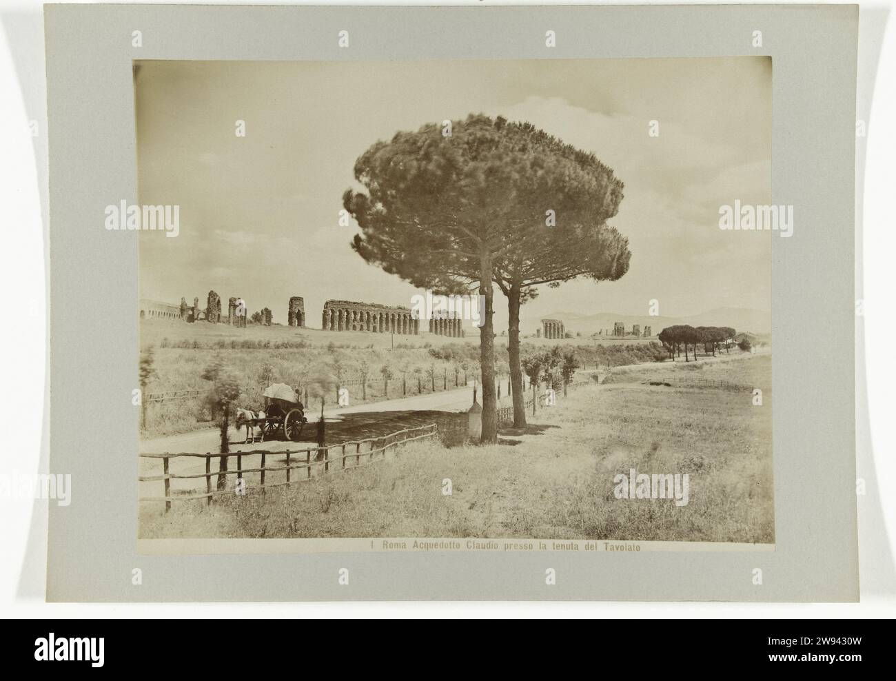 Aqueduct Aqua Claudia in Rome, c. 1880 - c. 1904 photograph Rome paper ...