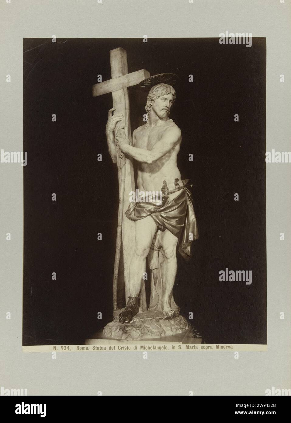 Image of Christ in the Santa Maria Sopra Minerva, Rome, c. 1880 - c ...
