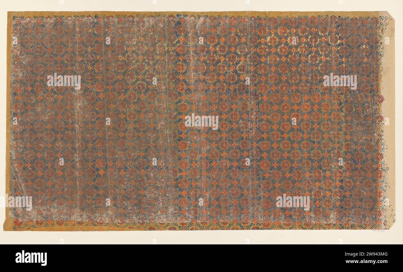 Leaf with windscreen pattern of tendrils with flower as field filling ...