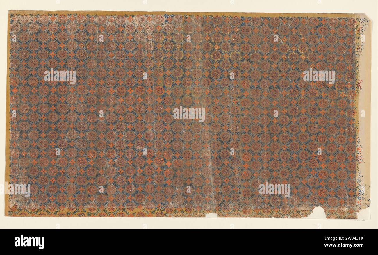 Leaf with windscreen pattern of tendrils with flower as field filling ...