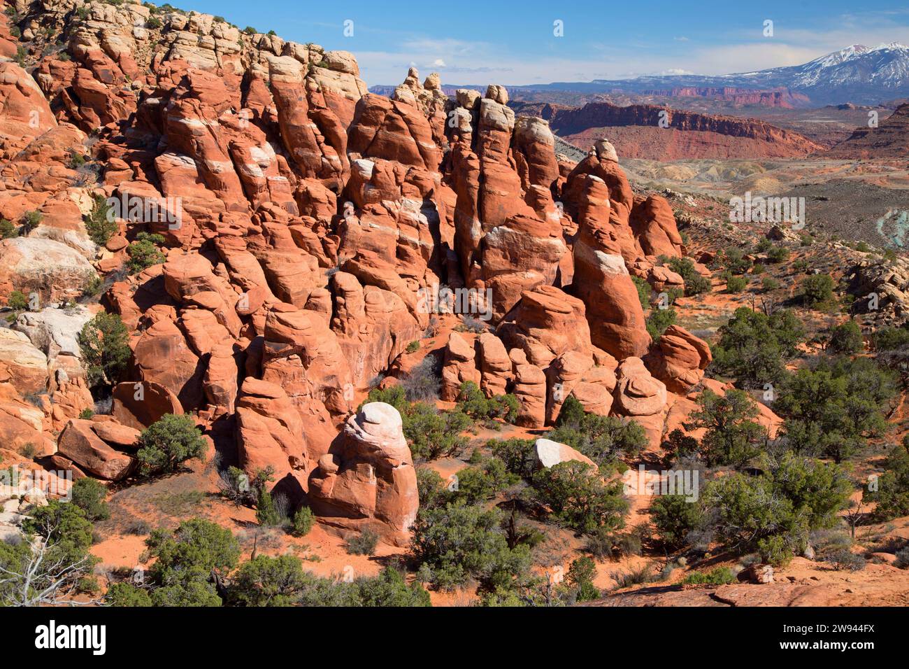 View from Fiery Furnace Viewpoint, Arches National Park, Utah Stock ... View from Fiery Furnace Viewpoint, Arches National Park, Utah Stock ...