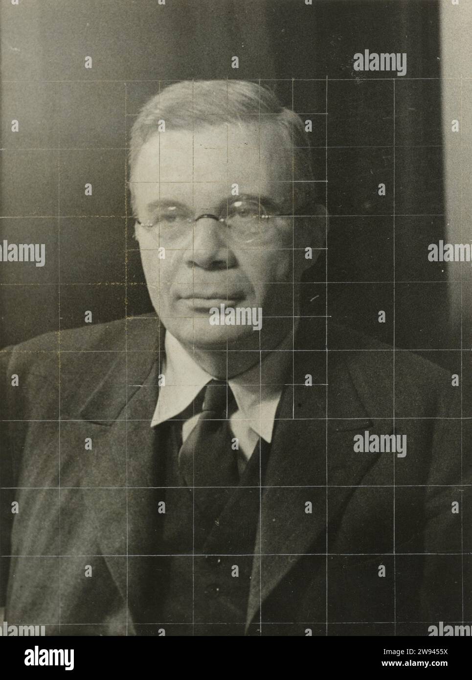 Portrait of Hubertus Johannes van Mook, Minister of Colonies, 1940 ...