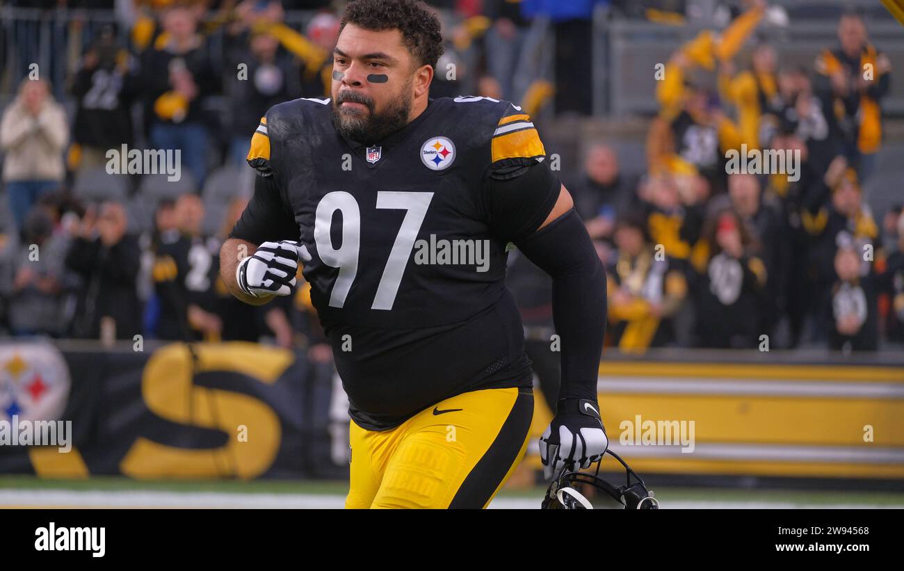 Pittsburgh, PA, USA. 23rd Dec, 2023. Cameron Heyward #97 during the ...