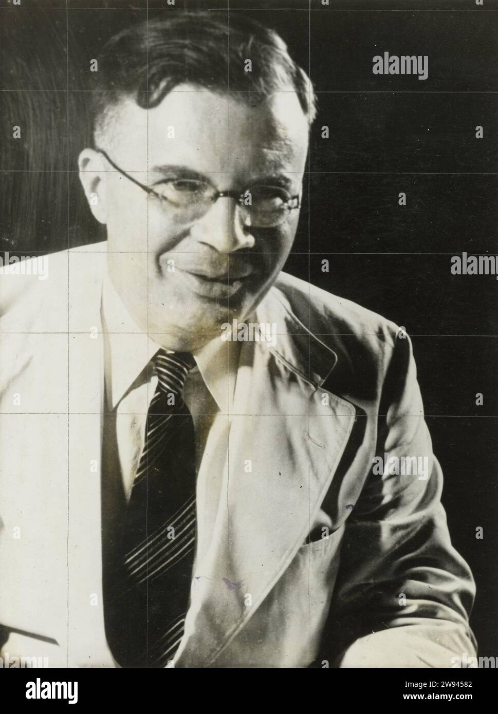 Portrait of Hubertus J. van Mook, Minister of Colonies, 1940 - 1945 ...