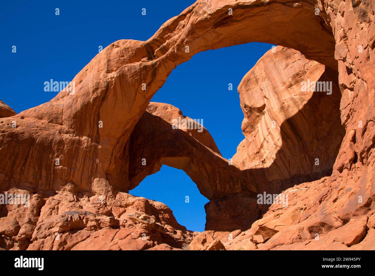 Double Arch, Arches National Park, Utah Stock Photo - Alamy