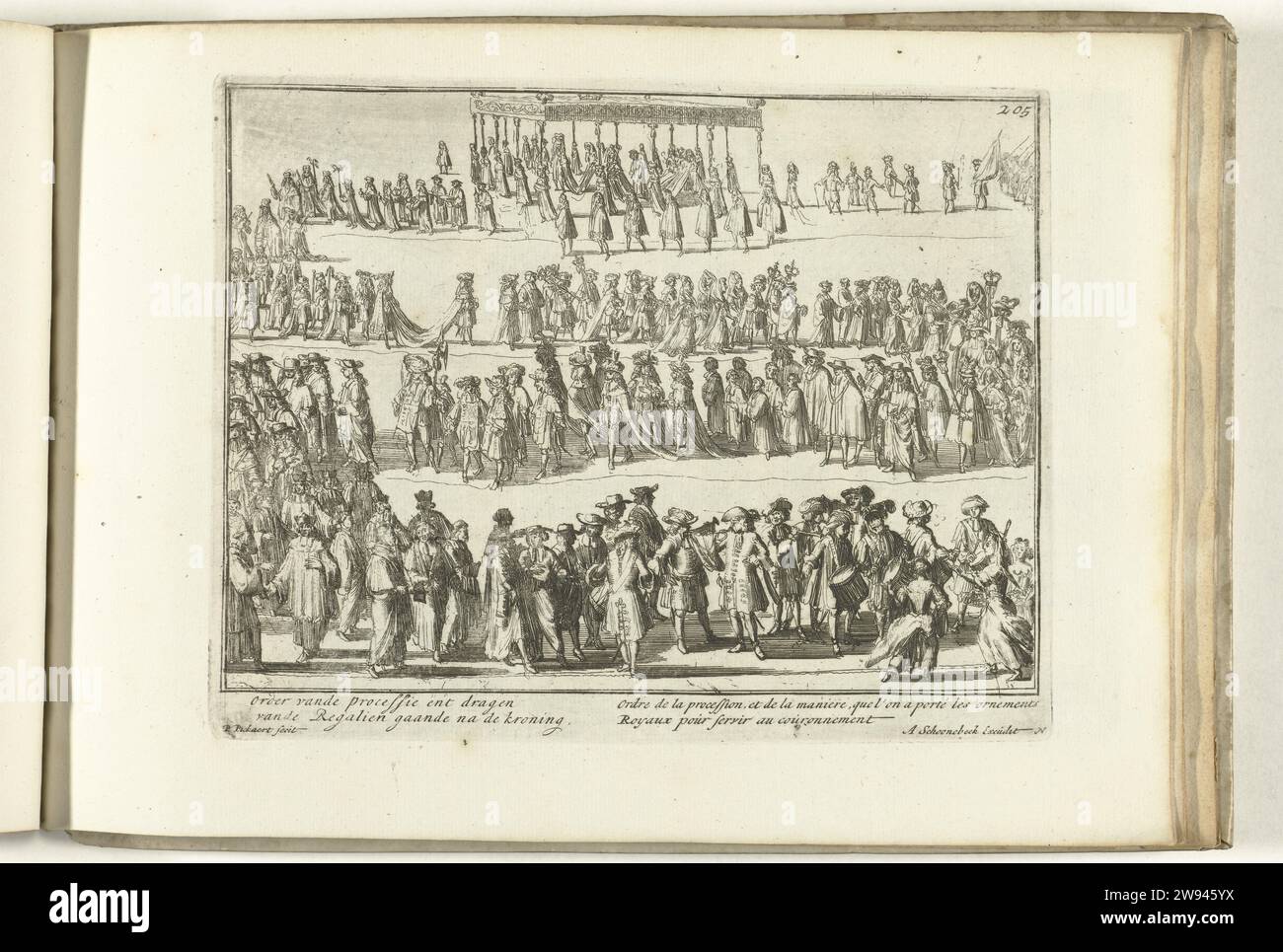 Coronation parade, 1689, 1689 print Procession to the Coronation ...