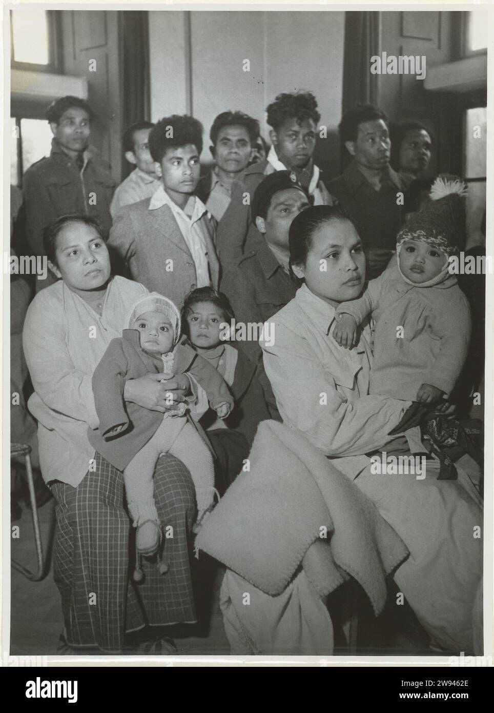 Group Ambonese (Moluccans) shortly after their arrival in the Netherlands, 1951 - 1955 ...