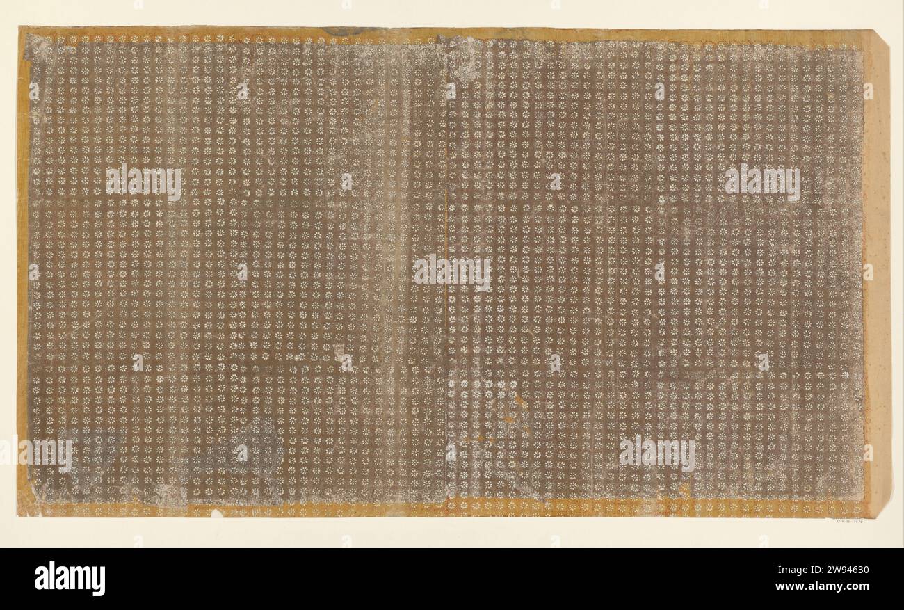 Leaf with grid pattern of hexagons with floral pattern and Swastika ...