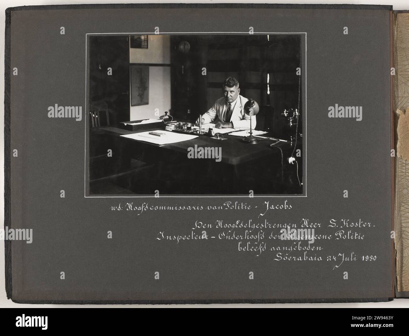 WD: Chief of Police - Jacobs, 1930 photograph Album magazine with a ...