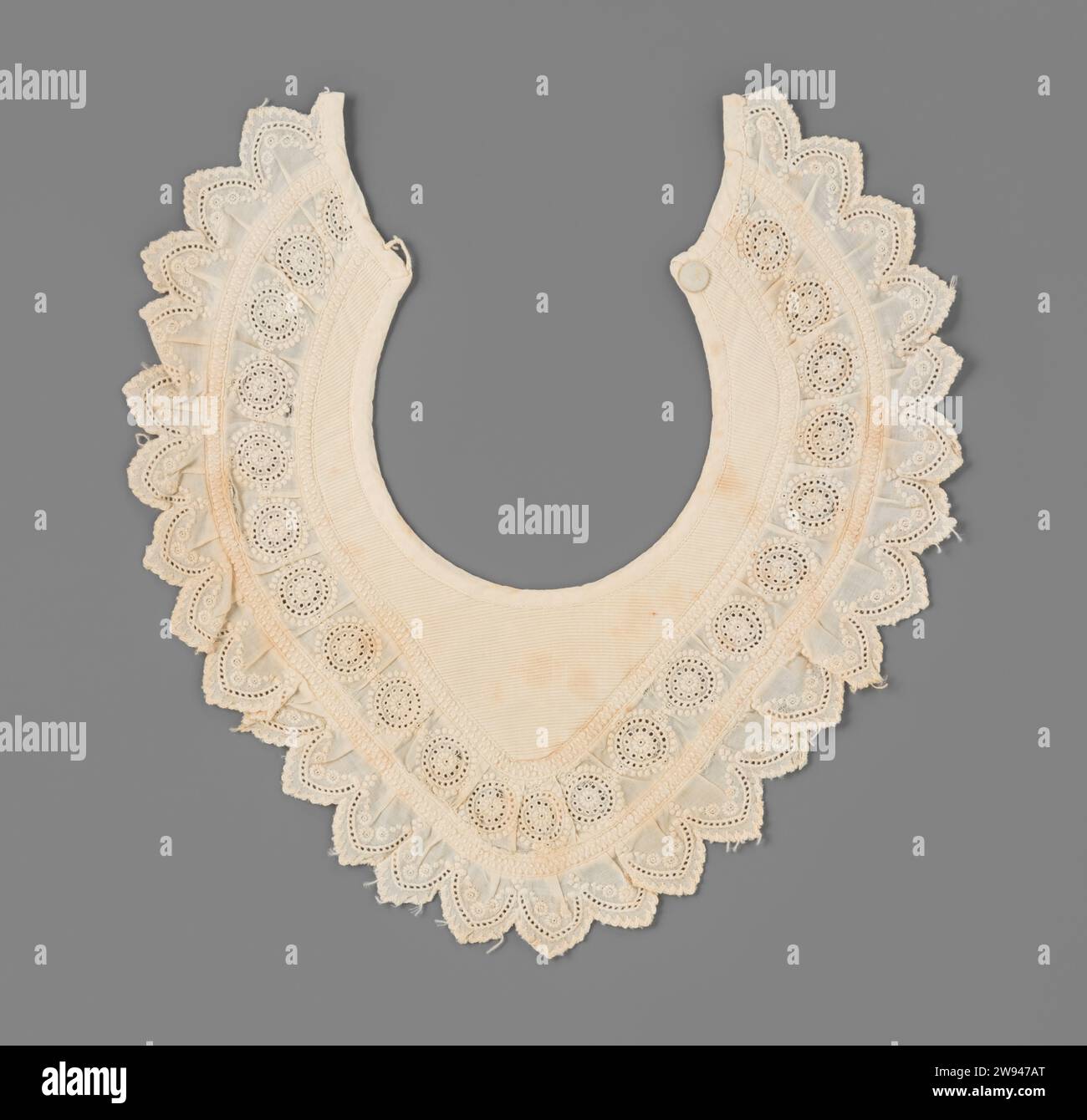 Child collar of rib cotton, c. 1800 - c. 1900 Children's collar of rib ...