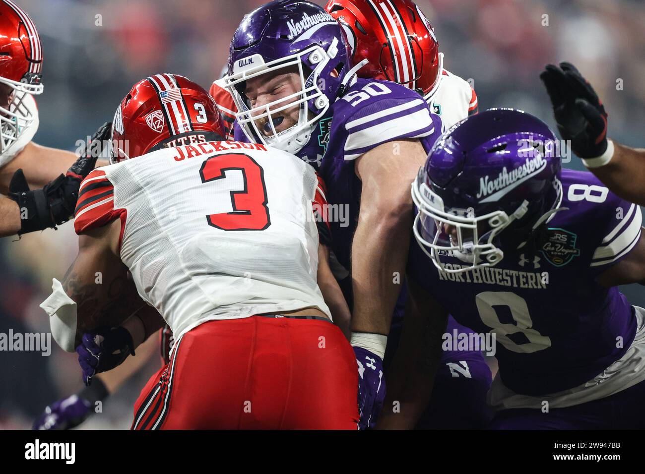 December 23, 2023: Northwestern Wildcats defensive lineman P.J. Spencer ...