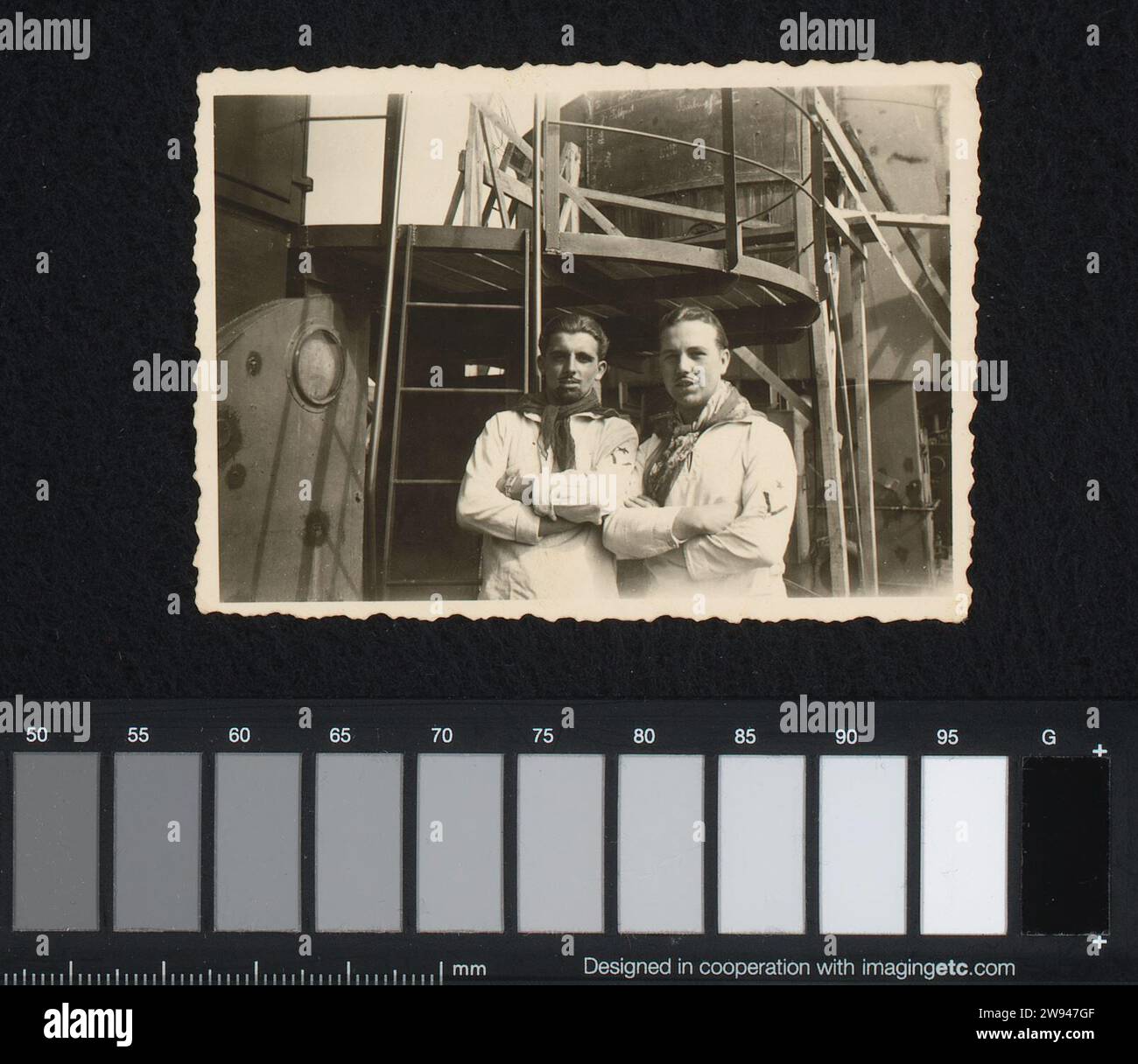 Two sailors, 1940 - 1943 photograph Two German sailors in white uniform ...