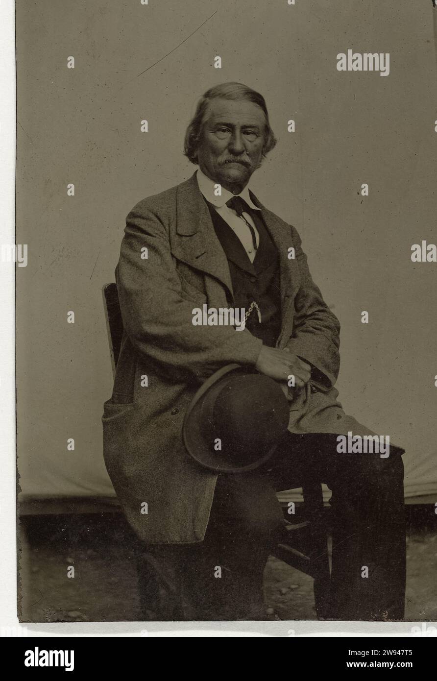 Portrait of August Kappler, founder of the city of Albina in Suriname ...