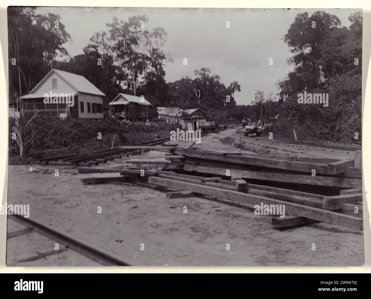 Construction of Railway at Cable Station Zuid, 1905 - 1910 photograph ...