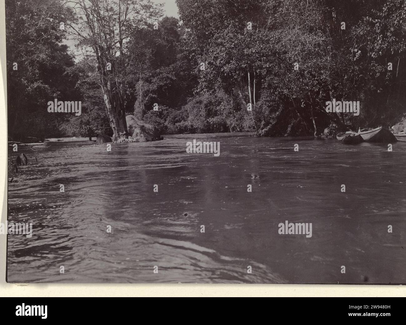 Current acceleration in a creek, 1905 - 1910 photograph Current ...