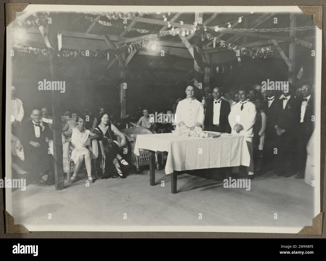Festive gathering with Dutch and Surinamese, 1925 - 1927 photograph ...