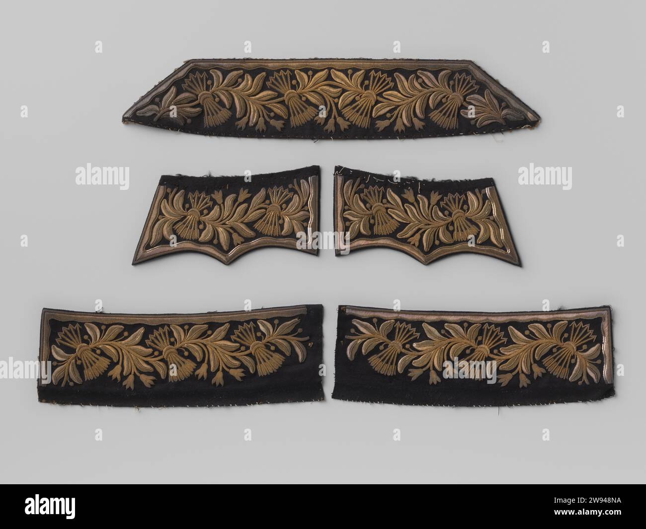 Embroidery for Ja.r. Thorbecke (valve), c. 1850 Embroidery for jacket ...