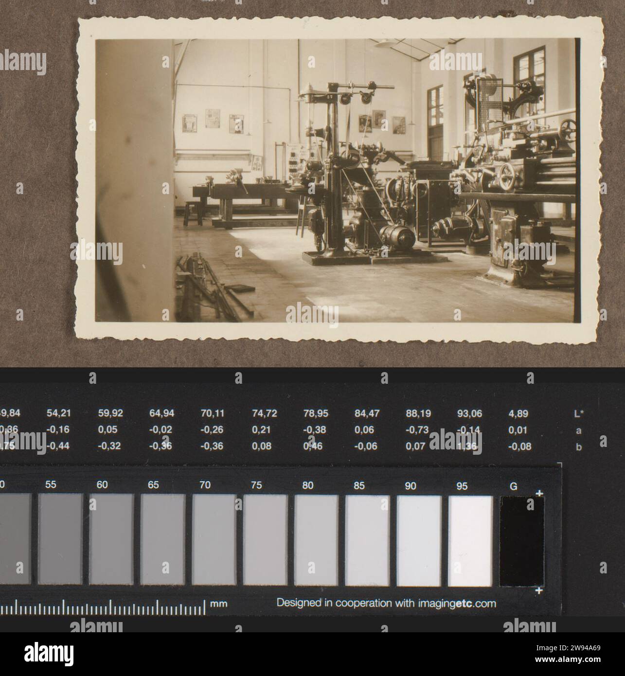 Lathes of the Technical School in Bandoeng, 1933 photograph Lathes in ...