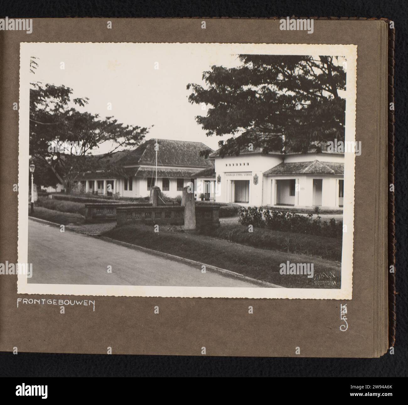 Front buildings of the Queen Emma School, 1933 photograph Front ...