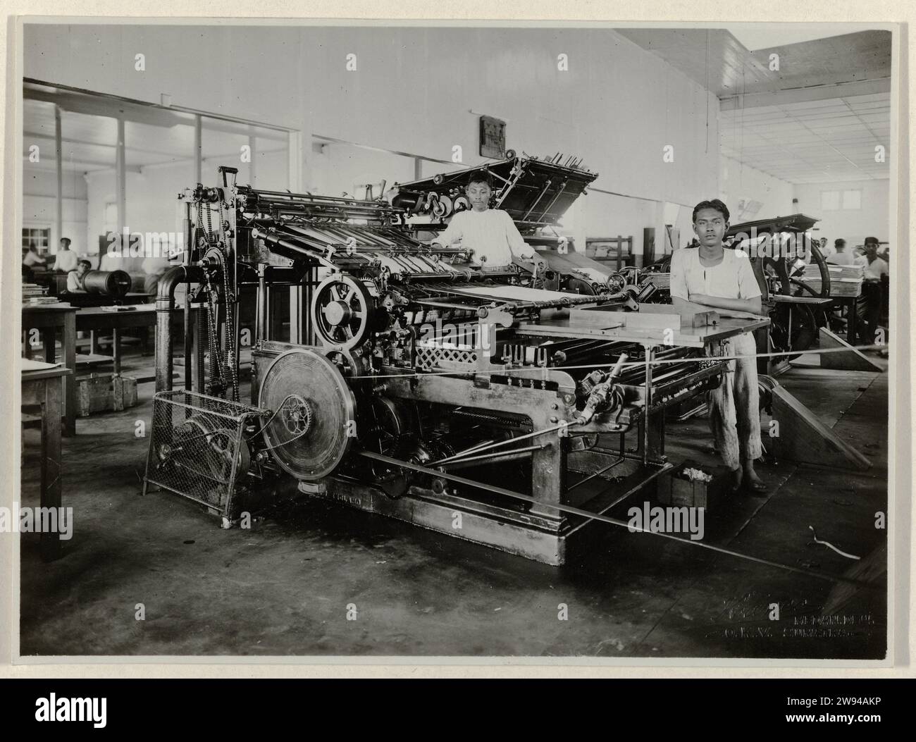 Insert in the printing company, 1921 photograph A insert in the ...