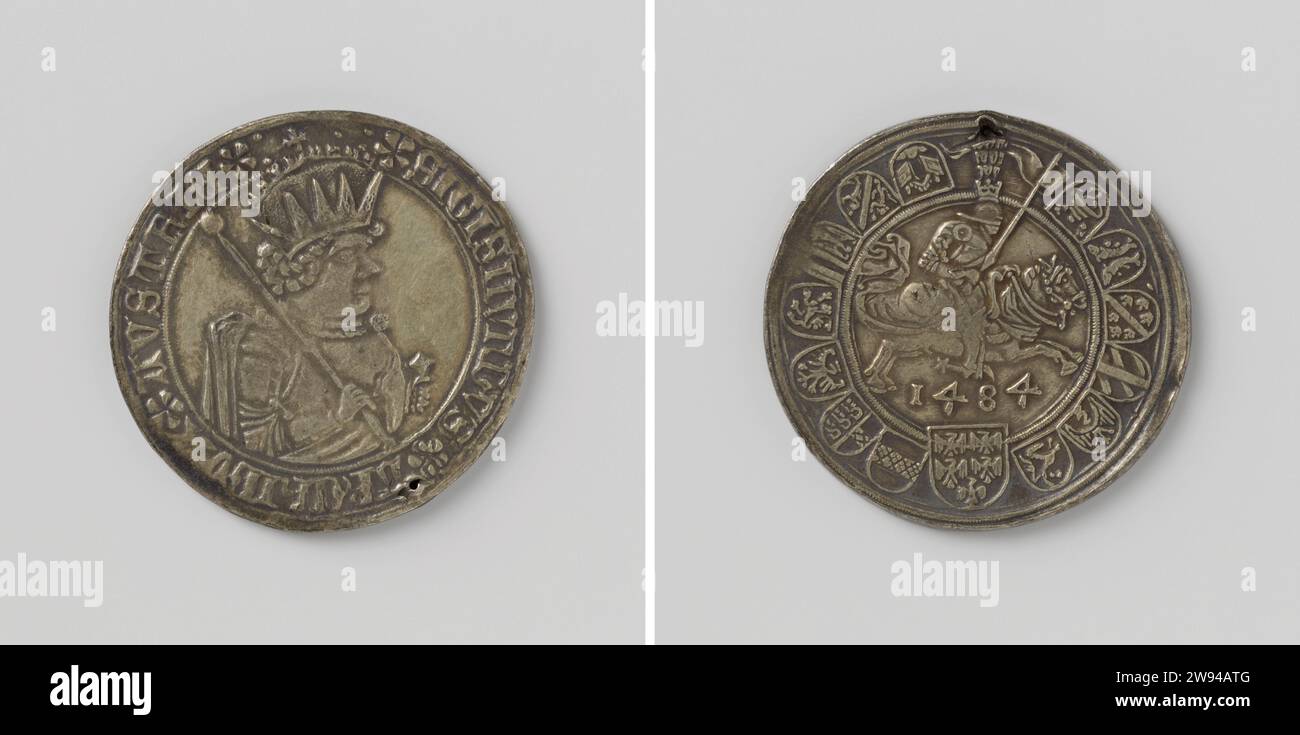 Half Guldiner (Half Taler) from Sigismund, Archduke van Tirol, 1484 ...