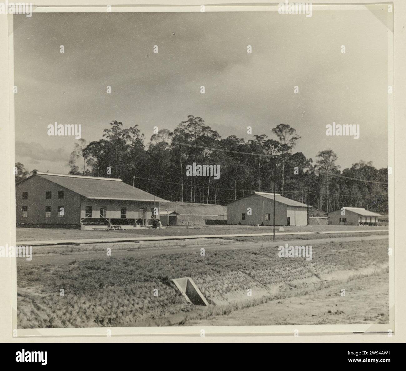 Site with buildings, 1935 photograph Terrain with the buildings where ...