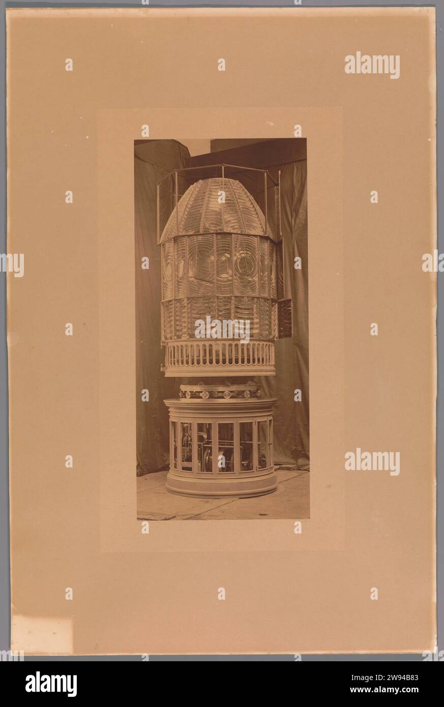 Revolving Light for Lighthouses, 1870 - 1880 photograph Turning light ...