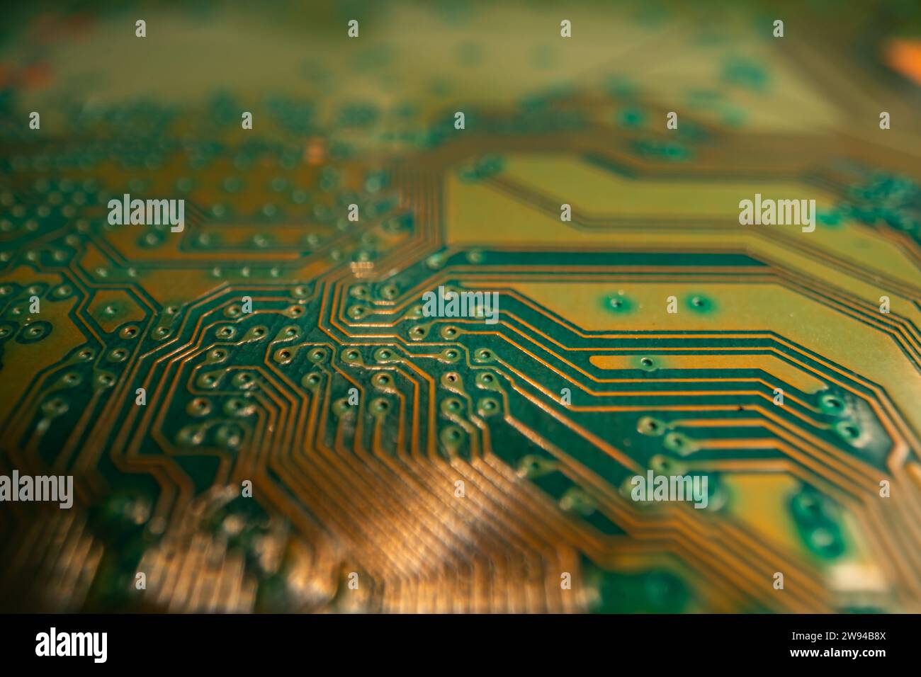 Circuit board. Technological electronic plate with roads and other ...